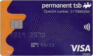 Bank Card: Visa permanent tsb (Raphaels Bank [United Kingdom], Ireland ...