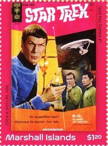Stamp: Star Trek Comics: Gold Key Comics #1 (Marshall Islands(Star Trek ...