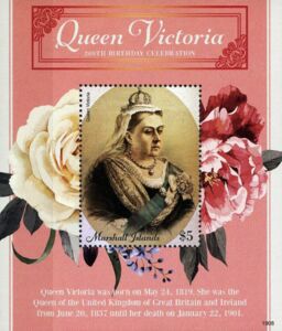 Stamp: Queen Victoria facing right SS (Marshall Islands(Queen Victoria ...