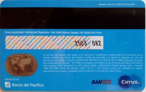 Tarjeta de Banco: PacifiCard (Banco del Pacifico, EcuadorCol:EC-MC-0004