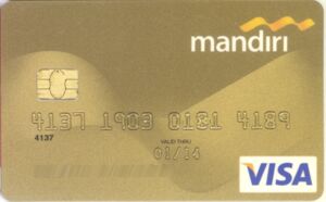 Bank Card: Mandiri Visa Gold (Bank Mandiri, Indonesia) Col:ID-VI-0077