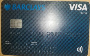 Bank Card: Barclays Visa Debit (Barclays Bank, United Kingdom of Great ...
