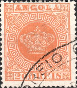 Stamp: Crown (Angola) (Crown) Mi:AO 8ICx,Yt:AO 8(B),Sg:AO 22