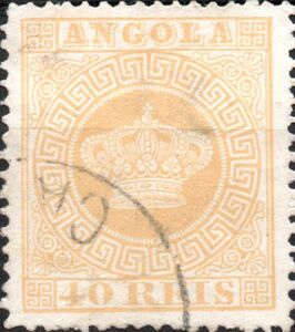 Stamp: Crown (Angola(Crown, new colours) Mi:AO 13IC,Yt:AO 13(B),Sg:AO 33