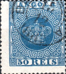 Stamp: Crown (Angola(Crown, new colours) Mi:AO 14IC,Yt:AO 14(B),Sg:AO 34