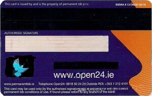 Bank Card: Visa permanent tsb (Raphaels Bank [United Kingdom], Ireland ...