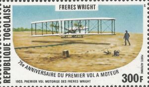 Stamp: Flight at Kitty Hawk (Togo) (First Powered Flight of the Wright ...