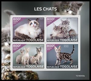 Stamp: Cats (Togo) (Cats (2019:1)) Col:TG 2019-431