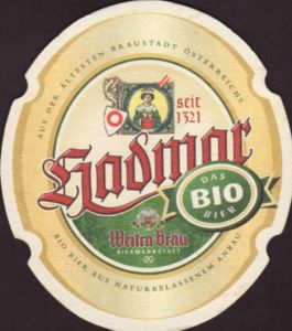 Beer Coaster: Weitra Brau Hadmar Bio (Brauerei Weitra Pöpperl KG ...