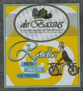 Drink Label: De Bassus Radler (Schlossbrauerei zu Sandersdorf, Germany ...