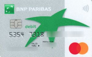 Bank Card: Green star (BNP Paribas Bank Polska, Poland) Col:PL-MC-0459.01