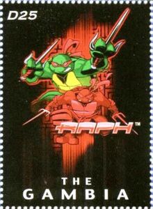 Stamp: Teenage Mutant Ninja Turtles (Gambia(Teenage Mutant Ninja ...