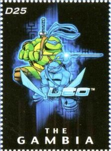 Stamp: Teenage Mutant Ninja Turtles (Gambia(Teenage Mutant Ninja ...