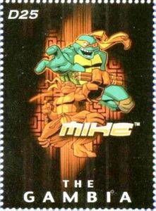 Stamp: Teenage Mutant Ninja Turtles (Gambia) (Teenage Mutant Ninja ...