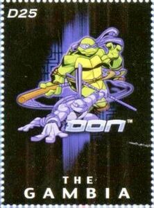 Stamp: Teenage Mutant Ninja Turtles (Gambia(Teenage Mutant Ninja ...