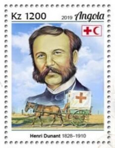 Stamp: Henri Dunant (Angola(Henri Dunant's 150th Birthday (2019)) Mi:AO ...