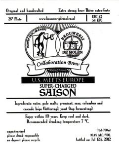 Drink Label: Super-Charged Saison (Brouwerij de Molen, NetherlandsCol ...