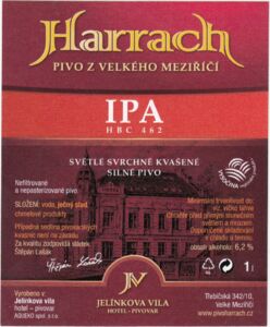 Drink Label: Ipa HBC 462 (Pivovar Harrach Velké Meziřící, Czech ...