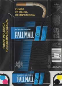 Cigarette Pack: Pall Mall black edition (MexicoCol:MX-CT-0515