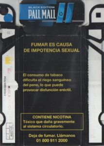 Cigarette Pack: Pall Mall black edition (MexicoCol:MX-CT-0515