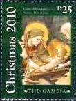 Stamp: Nativity, Birth of Jesus, by Giotto di Bondone (Gambia(Christmas ...