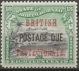Stamp: Mount Kinabalu Overprinted (North Borneo(Postage Due Overprints ...