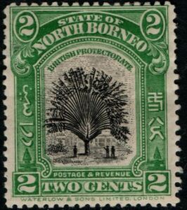 Stamp: Travelers' Palm (Ravenala madagascariensis) (North Borneo(Pictorial Definitives 1909-1923 ...