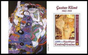 Stamp: Gustav Klimt 1962-1918 (Central African Republic(Paintings by ...