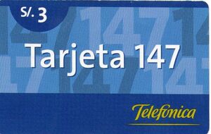 Phonecard: Tarjeta 147 Blue Design - Undurraga Producer (Telefónica ...