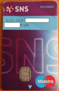 Bank Card: SNS Bank Wereldpas (SNS Bank, NetherlandsCol:NL-MS-0048