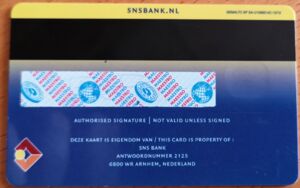 Bank Card: SNS Bank Wereldpas (SNS Bank, NetherlandsCol:NL-MS-0018.03