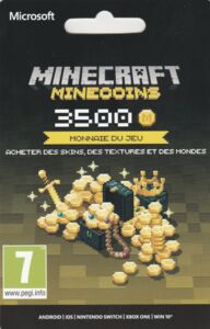 Gift Card: Minecraft Minecoins (Microsoft, France(Minecraft) Col:FR ...