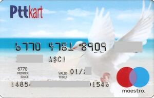 Bank Card: PTT Kart (Denizbank, Turkey) Col:TR-MS-0108