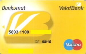 Bank Card: Bankomat (VakifBank, Türkiye (Turkey)Col:TR-MS-0025.04