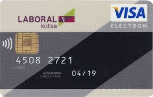 Bank Card: Laboral Kutxa (Caja Laboral, SpainCol:ES-VE-0318.02