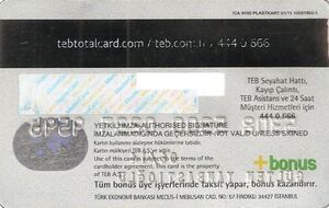 Bank Card: Teb - Total paypass (Turk Ekonomi Bankasi, Türkiye (Turkey ...