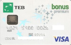 Bank Card: TEB Premium (Turk Ekonomi Bankasi, Türkiye (Turkey)Col:TR-VI ...