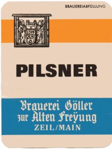 Drink Label: Göller Pilsner (Brauerei Goller, Germany, Federal ...