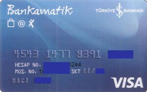 Bank Card: Bankamatik (Türkiye İş Bankası, Türkiye (Turkey)Col:TR-VI-0421