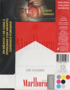 Cigarette Pack: Marlboro 100's (MexicoCol:MX-CT-0520