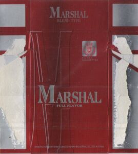Сигаретная пачка: Marshal full flavor (Китай, Народная Республика (КНР ...