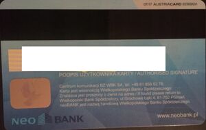 Bank Card: Neo Bank (Neo Bank, PolandCol:PL-VI-0276.02
