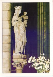 Postcard: Notre Dame de Paris : the Statue of Our Lady of Paris (France ...