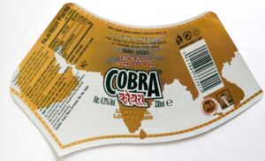 Drink Label: Cobra extra smooth (Molson Coors, United Kingdom of Great ...