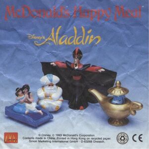 Meal Toy: Aladdin en Jasmine (Fast Food Toys, Netherlands(Aladdin 1 ...