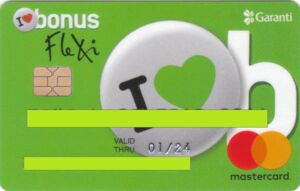 Bank Card: Garanti - Flexi (Garanti Bankası, Türkiye (Turkey)Col:TR-MC-0400