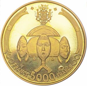 Coin: 5,000 CFA Francs (Gabon(1960~Today - Numismatic Products) WCC:km8