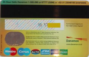 Bank Card: Danamon ( Light House) (Bank Danamon, IndonesiaCol:ID-MC-0070.02