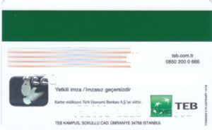 Bank Card: Teb (Turk Ekonomi Bankasi, Türkiye (Turkey)Col:TR-VI-0355.05