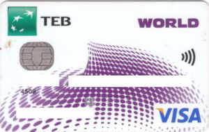 Bank Card: Teb - World (Turk Ekonomi Bankasi, Türkiye (Turkey)Col:TR-VI ...